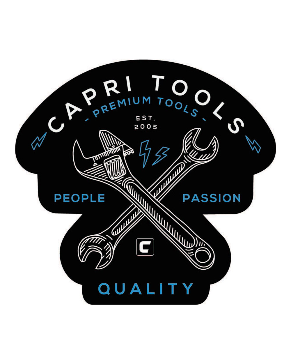 Retro Wrenches Sticker - Capri Tools
